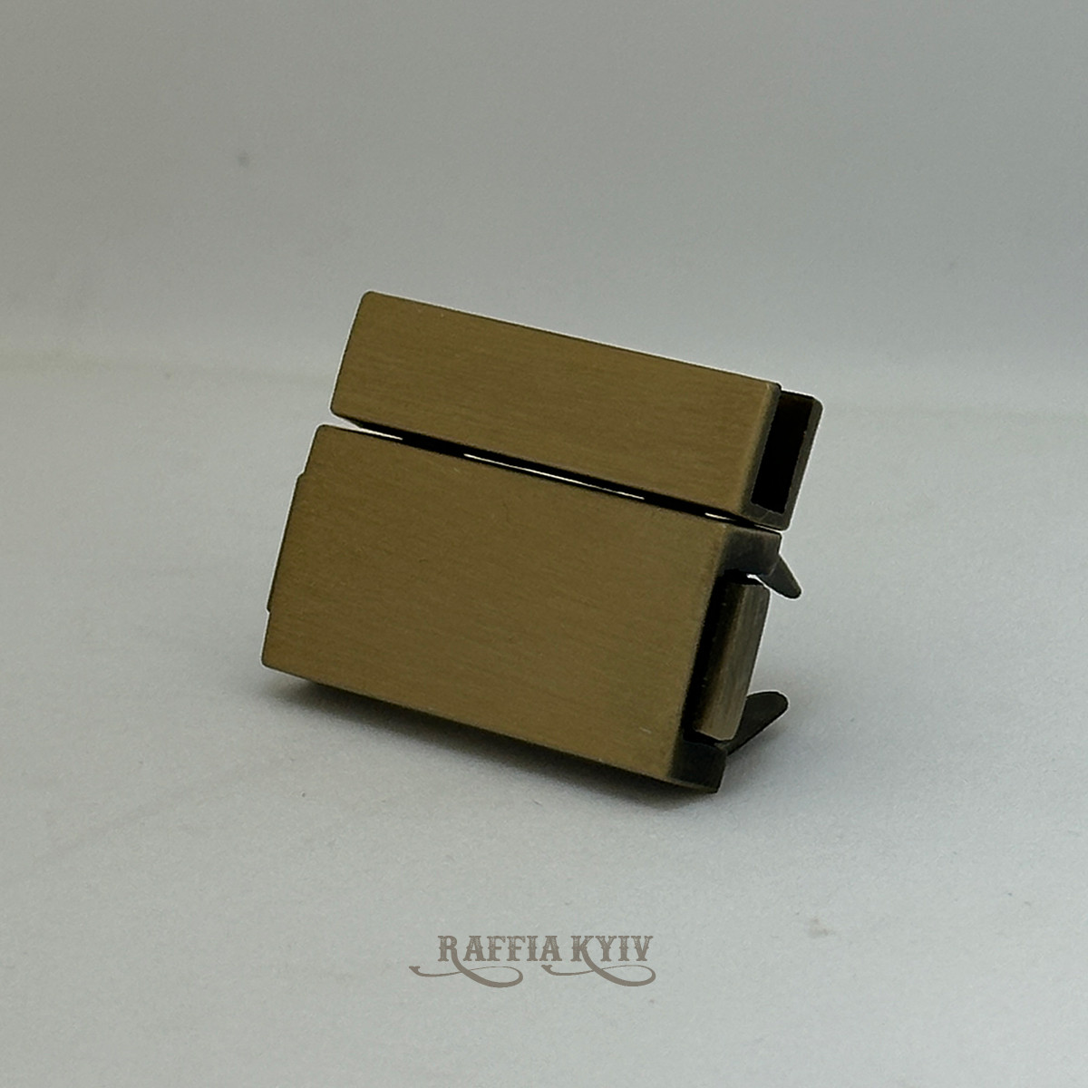 Замок для сумки, антик, 40×30 мм | Raffia Kyiv