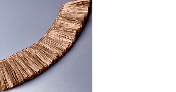 Brown бахрома з рафії, пог.м. купити у Києві | Raffia Kyiv