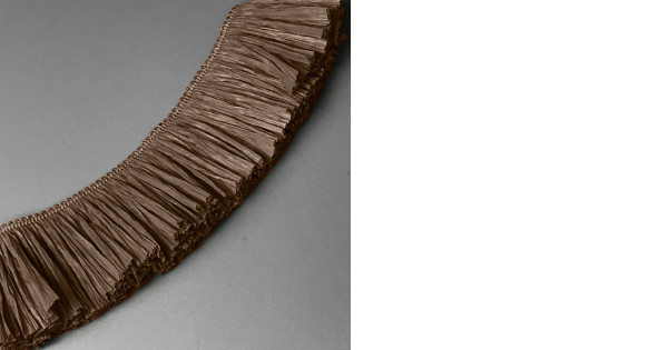 Chocolate raffia fringe, rmt | Raffia Kyiv