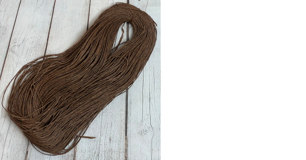 Brown кручена рафія, пасмо | Raffia Kyiv